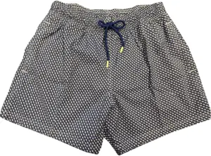 LAZYJACK PRESS Shaken Not Stirred Swim Trunks Navy