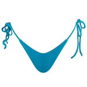 MIHARO Kehlani Thong Bikini Bottoms - Blue