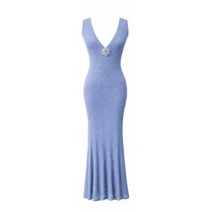 CHIARELLA Oasis Crochet Dress- Baby - Blue