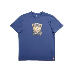 EIGHT X Squadron Eightx Bear Graphic T-shirt Navy