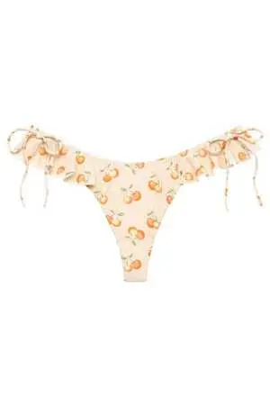 MONTCE Cherry Sherbet Uno Ruffle Bows Bikini Bottom - Red