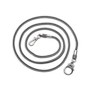 ALTAR™ ORNAMENTS CO. Titan Necklace| Sterling Silver Oxidised Chain Altar - Grey
