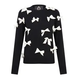 LISA THE LABEL Bow Belle Noir Sweater - Black