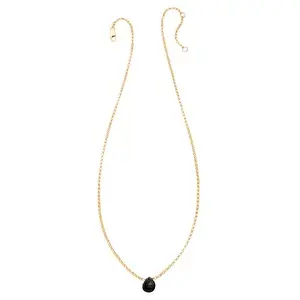 HEATHER HAWKINS 14 Karat Gold-filled Faceted Spinel Necklace - Black