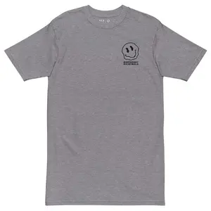 ANCHOR & CREW Heather Gustatory Originals Have A Nice Day Heavy Cotton Embroidered T-shirt - Grey