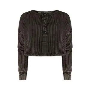 KNOWN SUPPLY Waffle Long Sleeve Henley Tee Cris