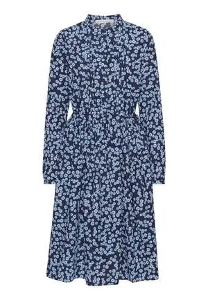 GROBUND Rigmor Dress Flower - Blue