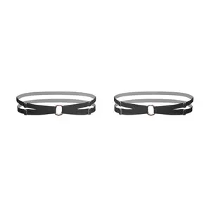 MONIQUE MORIN LINGERIE Frisson Leg Garters - Black