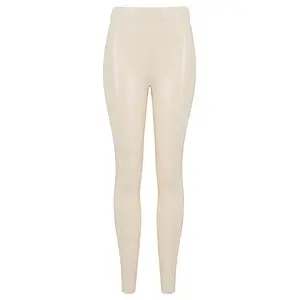 ELISSA POPPY Latex Leggings - White