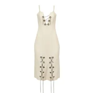 PALOMA LIRA Off Latex Dress - White