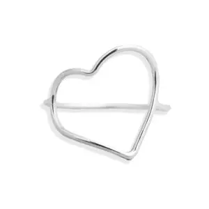 KATE KOEL Heart Sterling Ring - Silver