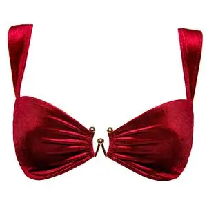 ENEZ SWIM Esmina Top Velvet - Red