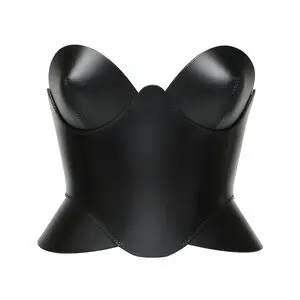 HAUTE CUIR Oren Leather Corset - Black