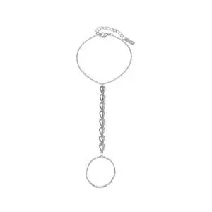 ADRIANA PAPPAS DESIGNS Crystal Rain Hand Bracelet - Silver