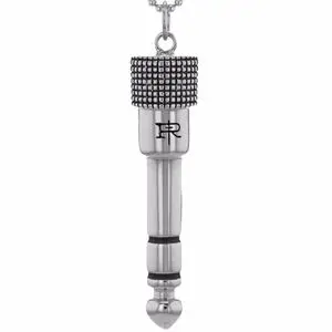 TRUE ROCKS Solid Sterling Large Jack Plug Pendant - Silver
