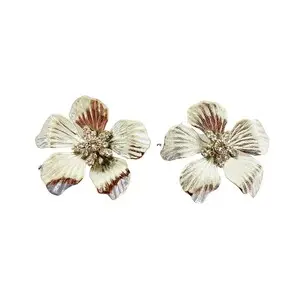 THE PINK REEF Large Floral - Silver