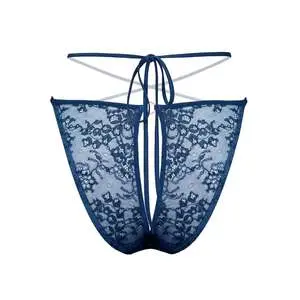 MONIQUE MORIN LINGERIE Rush Bikini Ouvert Dark Denim - Blue