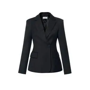 AGGI BY HALEWSKI Irene Tailored Single-breasted Blazer Black