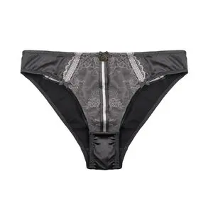 TALLULAH LOVE Silver / Grey Gunmetal Brief - Silver/grey