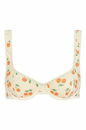MONTCE Cherry Sherbet Romy Binded Bikini Top - Red