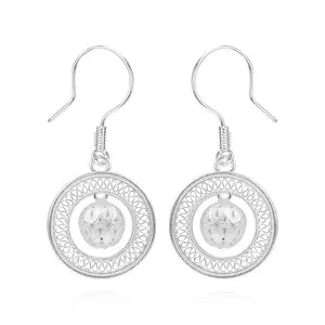 FAR EAST JEWELRY Handcrafted Hydrangea Earrings