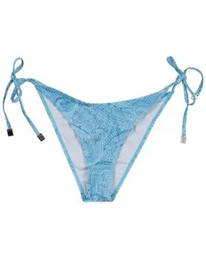 LORDS OF HARLECH Samara Crochet Paisley Teal Bikini Bottom - Blue