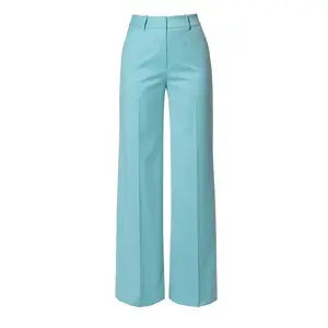 AGGI BY HALEWSKI Franzi High-waisted Wide Leg Trousers - Blue