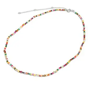 ZOHREH Multi Semi-precious Stone Beaded Necklace Sterling - Silver