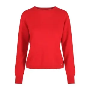 TIRILLM Sasha Basic Cashmere Pullover With Round Neck - Red