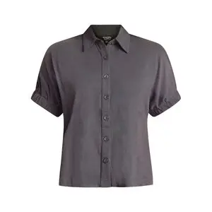 KNOWN SUPPLY Short Sleeve Button Up Tee Alora Lead