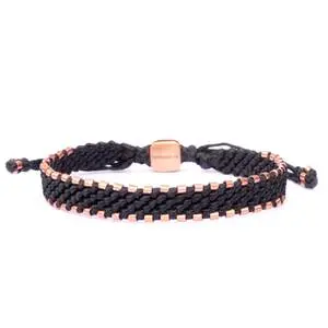 HARBOUR UK Hampton Connection Copper Rope Bracelet - Black