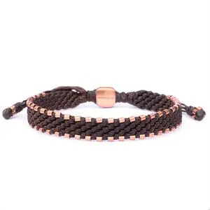 HARBOUR UK Hampton Connection Copper Rope Bracelet - Brown