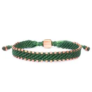 HARBOUR UK Hampton Connection Copper Rope Bracelet - Green