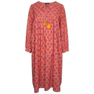 LATELIER LONDON Tara Floral Midi Dress - Pink