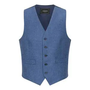 TRIONA Light Herringbone Michael Irish Tweed Waistcoat