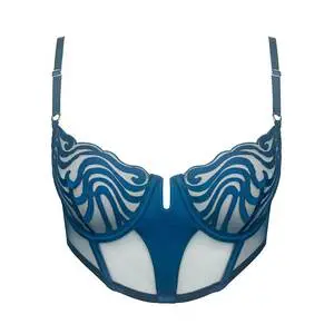 MONIQUE MORIN LINGERIE Echo Bustier Abyss - Blue