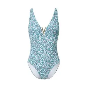 AQVA SWIMWEAR Print Aiguablava One-piece Swimsuit - Blue