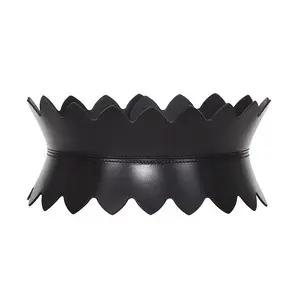 HAUTE CUIR Feuille Hourglass Corset Belt - Black