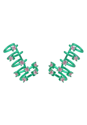 LAVANI JEWELS Togusa Ear Cuff - Green
