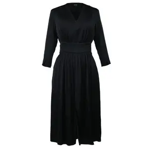 SMART AND JOY Fit-and-flare Satin Jacquard Dress
