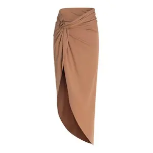 CIRCULAR PATH Sarong Cover Up Pecan