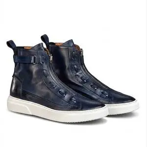 KURT LINCOLN Phantom Midnight High Top Sneaker - Blue