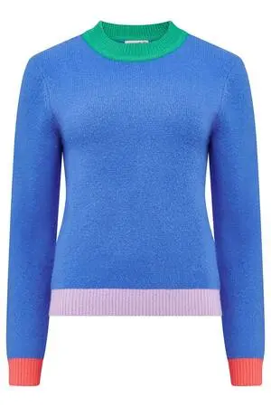 SUGARHILL BRIGHTON Honor Sweater Colour Block - Blue