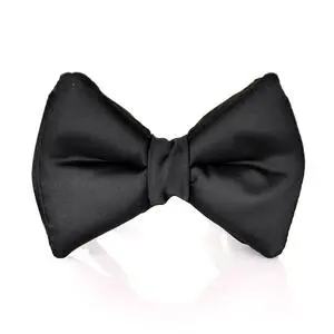 DAVID WEJ Silk Bow Tie - Black