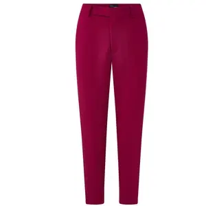 Layo G Cropped Pink Purple Fucshia Stretch Dress Pants Tall - Pink/purple