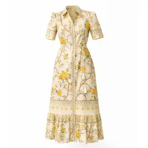 RAISHMA Miranda Dress - Yellow