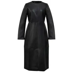 SMART AND JOY Pu Long Sleeves Dress