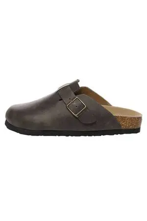 EVERAU AUSTRALIA Pintail Leather Comfort Clog Sandals - Brown