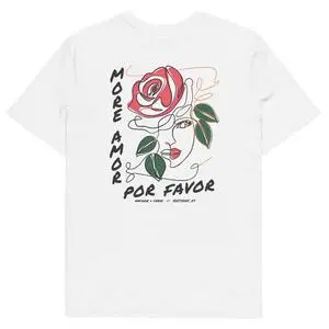 ANCHOR & CREW Nine More Amor Por Favor Editions Organic Cotton T-shirt - White