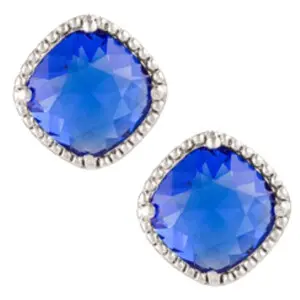 Grossé Silver / Blue Silver & Majestic Blue Crystal Earrings, Series Dazzle - Silver/blue
